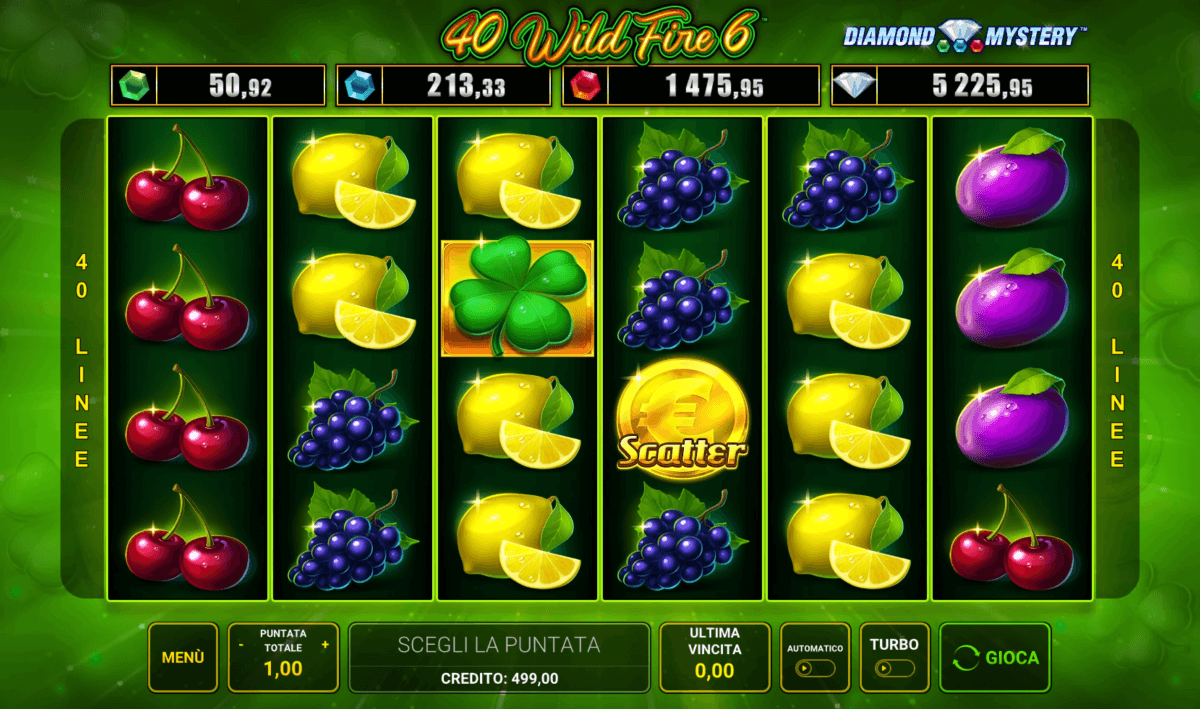 Slot Machine 40 Wild Fire 6 Gratis