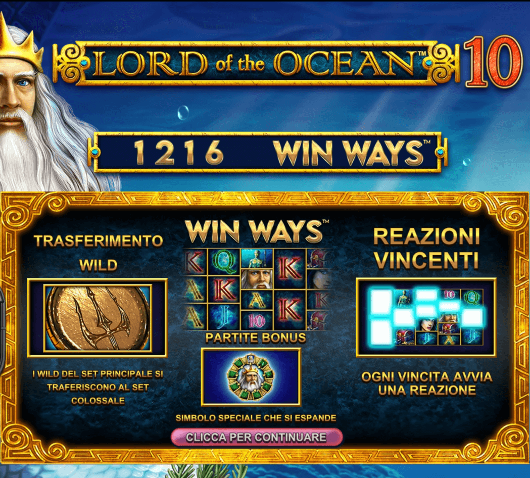 Gioca la Slot Lord of the Ocean 10 Gratis Online